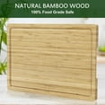 20"x15" Large Bamboo Cutting Board for Kitchen, Cheese Charcuterie ...
