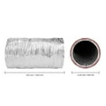 KFFKFF 4in x 25ft Insulated Flexible Duct Dryer Vent Hose HVAC ...