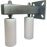 Eagle EG122 Adjustable Slide Gate Guide Rollers 6” White Dual Hard UHMW ...