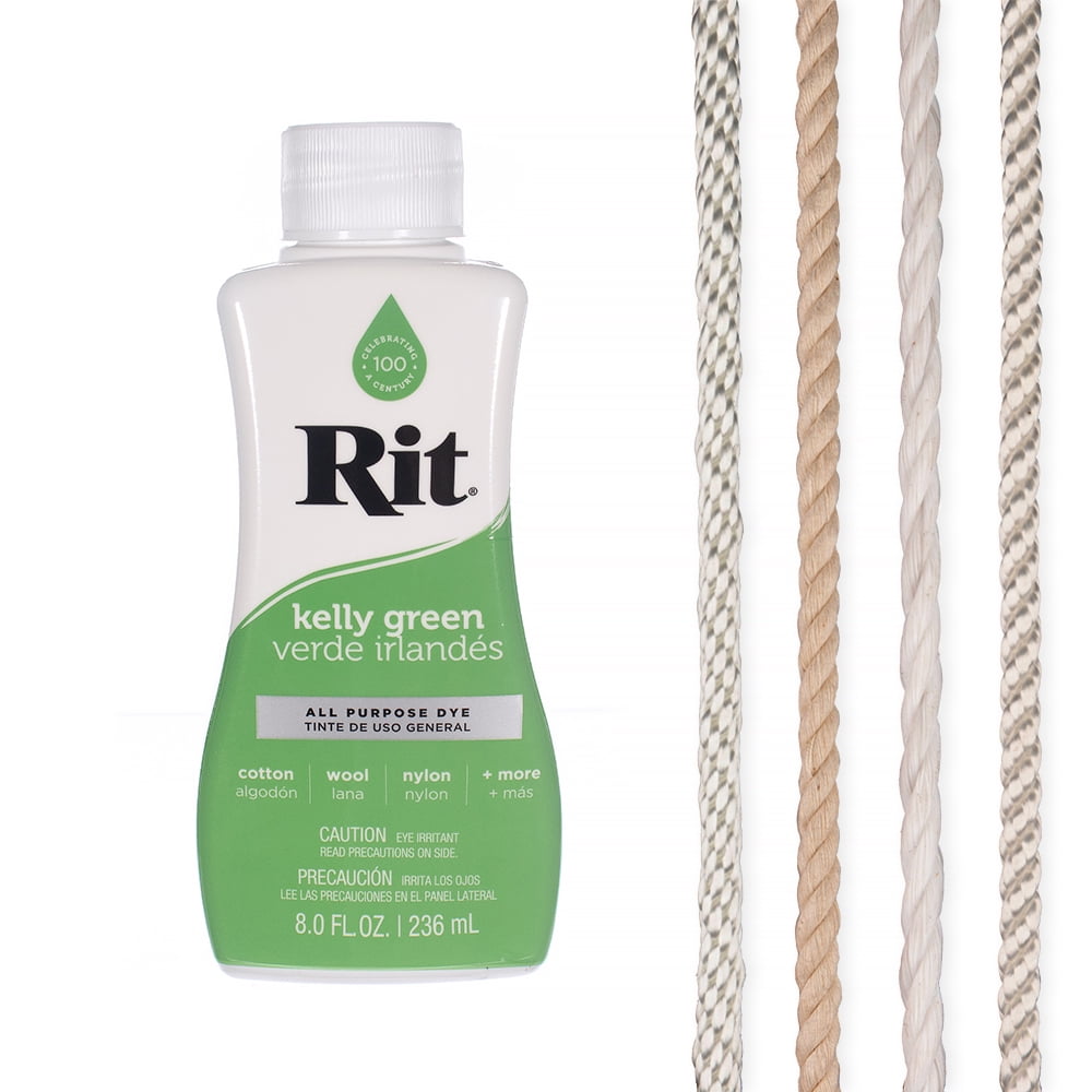 Rit Dye Liquid Sampler Kit- Wide Selection of Colors and Rope Samples ...