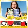 4 Pocket Card Binder with Zipper, Holds 400 Cards, PU with 5 Hard ...