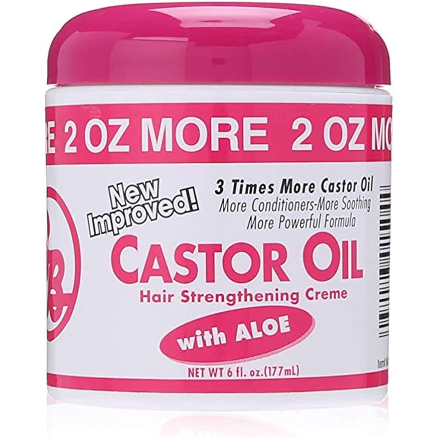 Bronner Brothers Castor Oil Hair Strengthening Creme with Aloe 6 oz ...
