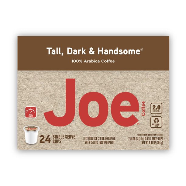 Joe Knows Coffee Tall Dark and Handsome Single Serve Coffee Cup 24 ...