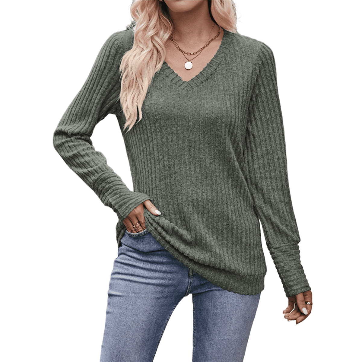 Click here for Unbranded Long Sleeve Shirts For Women V Neck Casu... prices