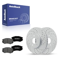 AutoShack Front Brake Rotors & Ceramic Pads for Ford, Edge 2007-2014 ...