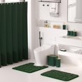 Bathroom Accessory Set - 25pc Green Sets With Shower Curtain And Rugs ...