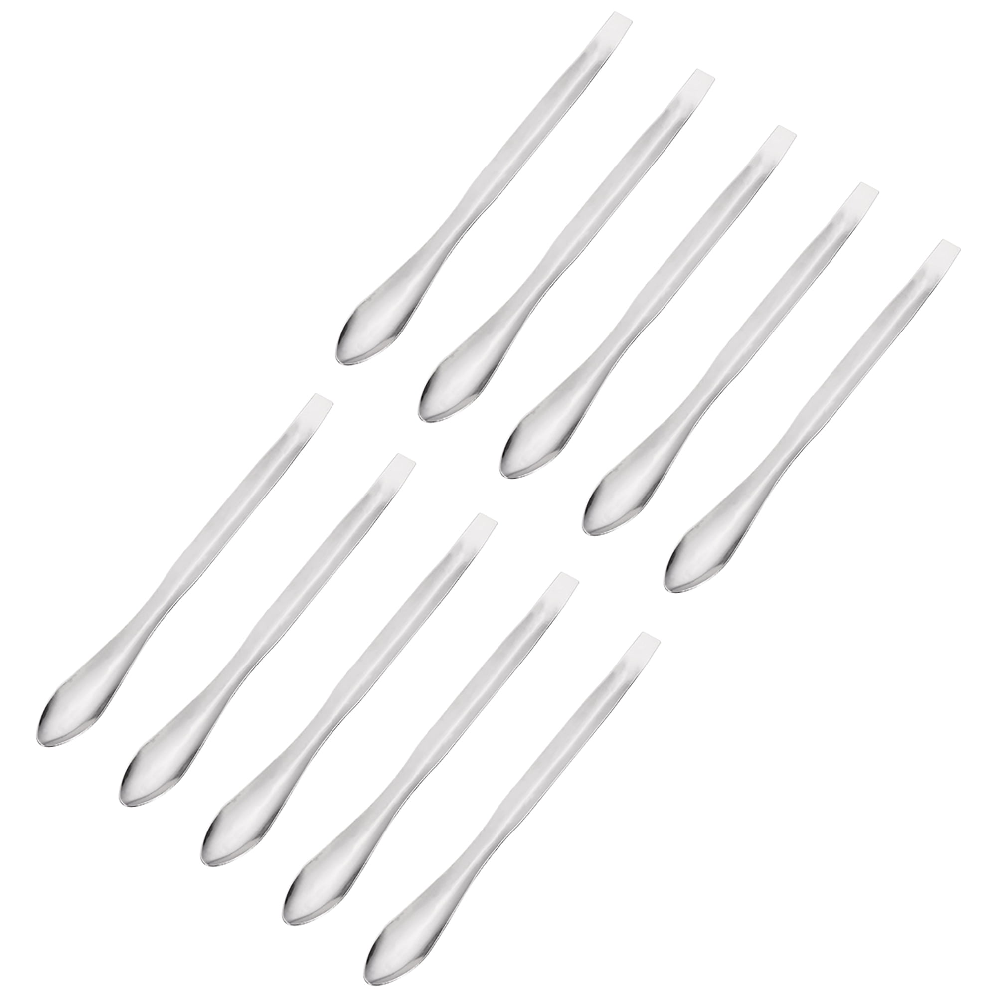 Silver Tone Micro Scoop 125mm Stainless Steel Reagent Sample Spoon Lab ...