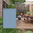 Blue Pinstripes House Flags For Outdoor, Coastal Nautical Blue Leaf ...