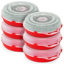 Homz 24'' Large Plastic Wreath Storage Bin, Holiday Christmas Organizer ...