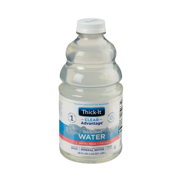 Thick-It Thickened Water Unflavored, 46 oz, Nectar Consistency, 4 Ct ...