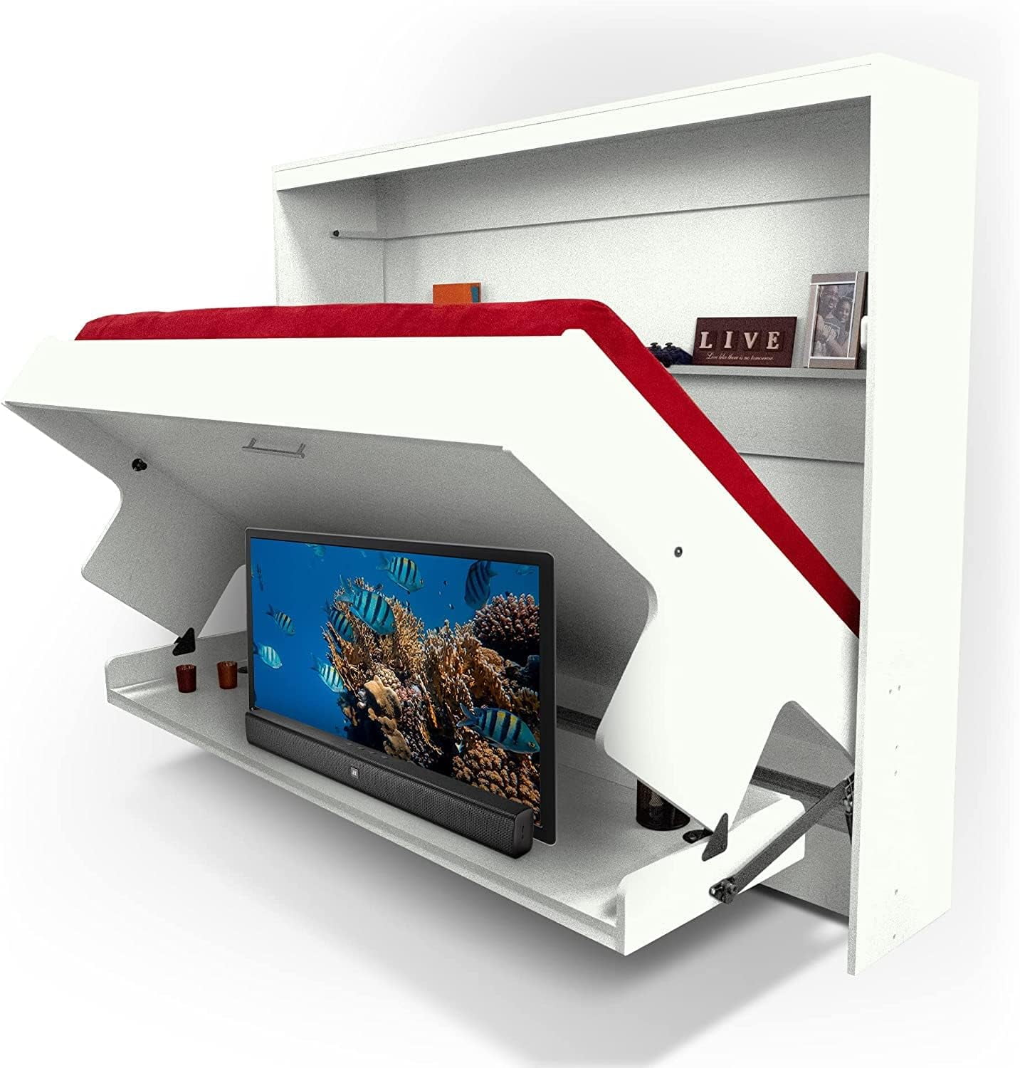 Hiddenbed Lit Escamotable - Lit Escamotable avec Bureau – Lits ...