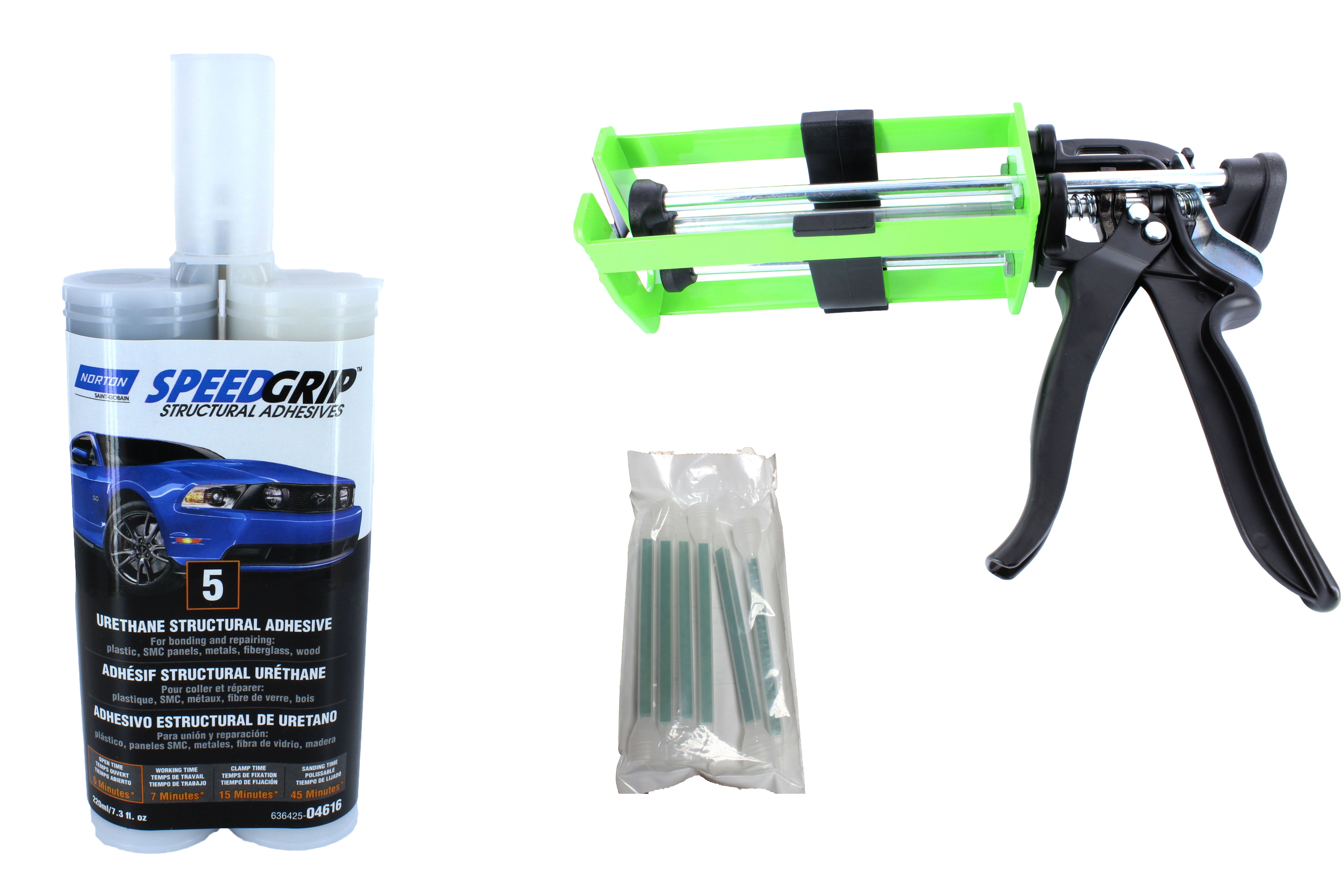 Norton 04616 5 Minute Urethane Structural Adhesive With Applicator