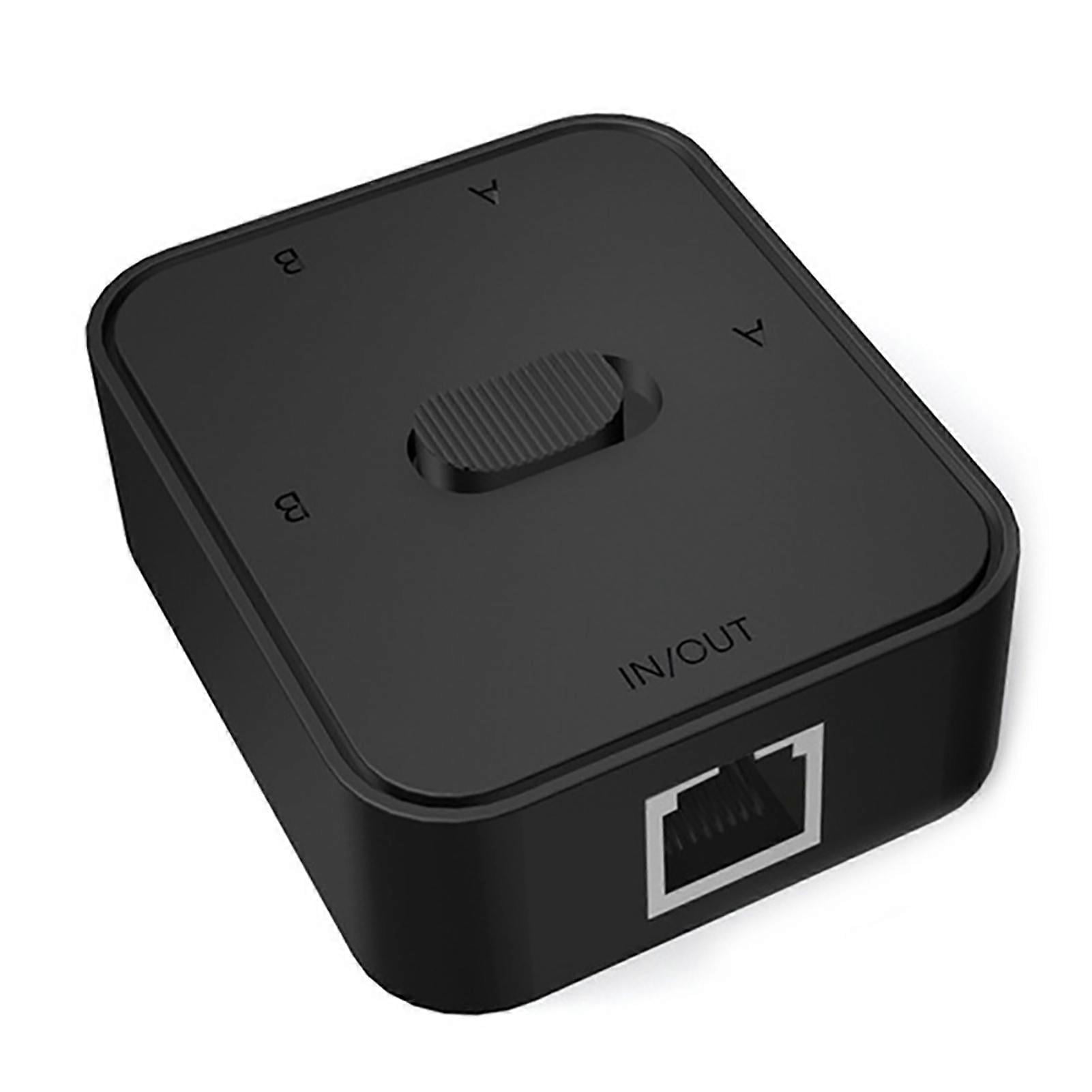 2-Port RJ45 Network Switch Long Service Life ABS Metal RJ45 Network ...