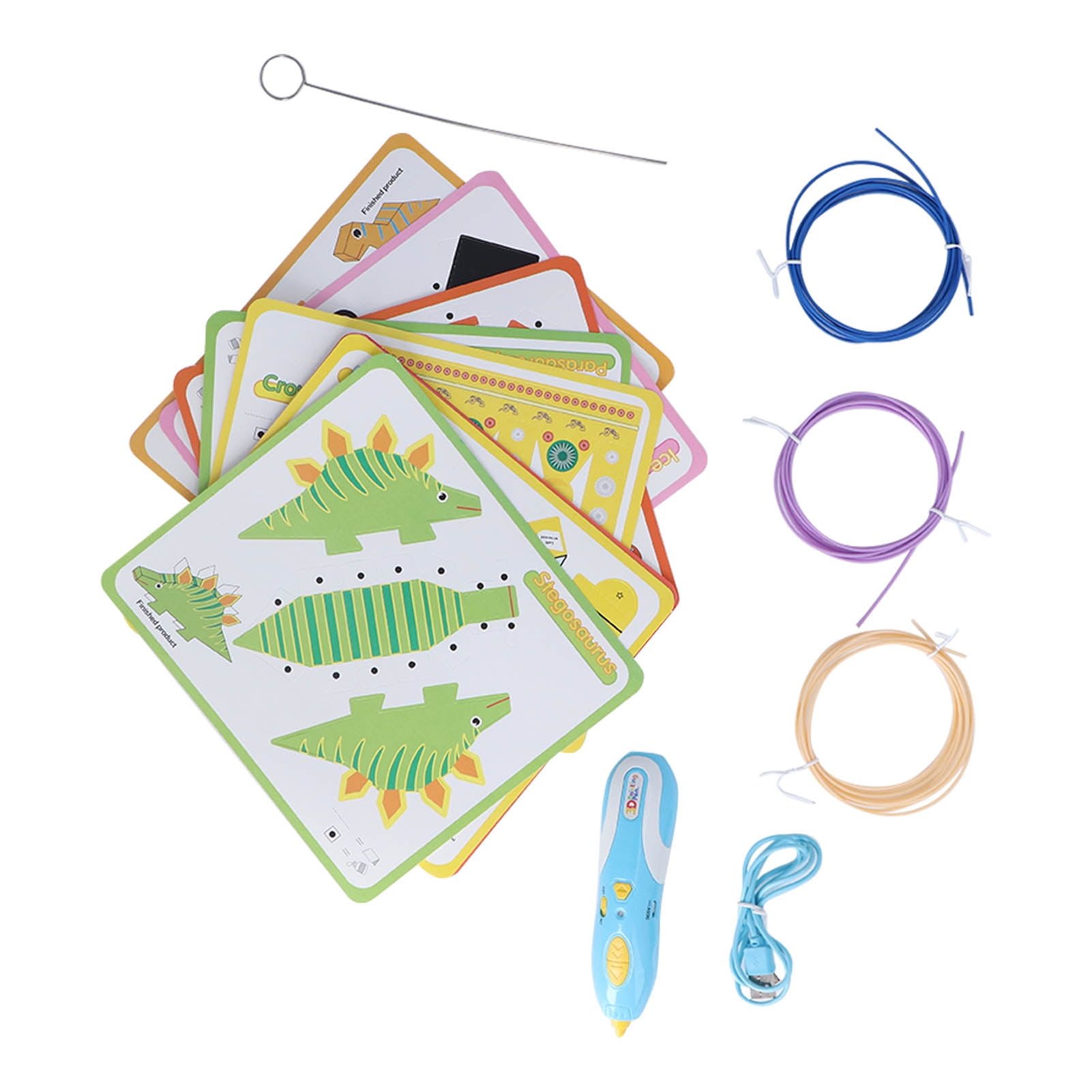 Bolígrafo de impresión 3D para niños, inalámbrico, recargable, de plástico, de baja temperatura ...