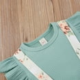 Izhansean 3PCS Newborn Baby Girl Summer Clothes, Floral Romper Jumpsuit Shorts Set, Green, 3-6 ...