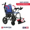 Rubicon Lightweight (30lbs) Foldable Electric Wheelchair: Travel ...