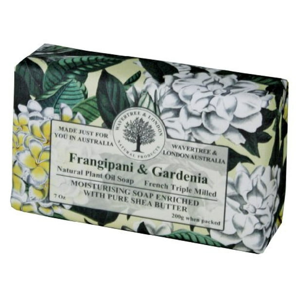 Wavertree & London Frangipani and Gardenia luxury soap (1 bar),7 oz ...