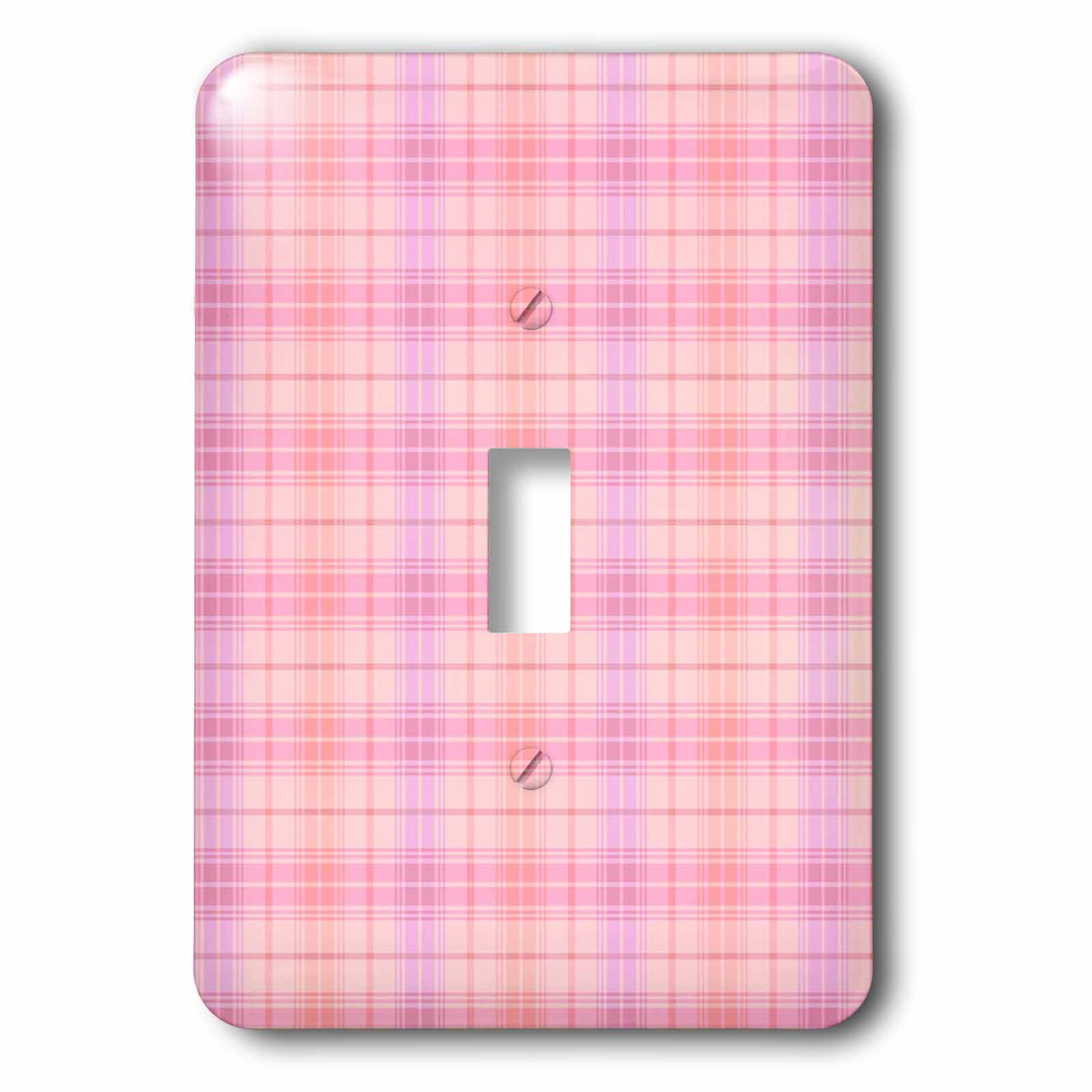 Pretty Pink Plaid Pattern single toggle switch lsp-99383-1 - Walmart.com