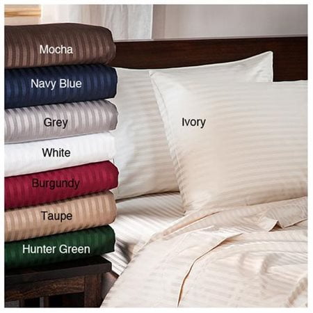 Simple Luxury 400TC Egyptian Cotton Stripe Sheet Set - Walmart.com