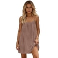 Cotton Backless Cami Sundress Women Open Back Tie Design Flowy Resort ...