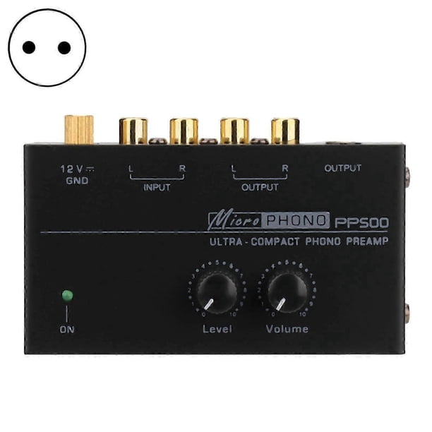PP500 Audio Preamplifier Portable Volume Control RCA Input/Output Clear ...
