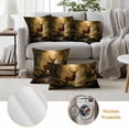 Brown Deer Outdoor Waterproof Pillow Covers, Forest Modern Art Animals ...
