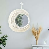 Bohemia Macrame Fringe Mirror, Handmade Decorative Mirrors, Makeup ...