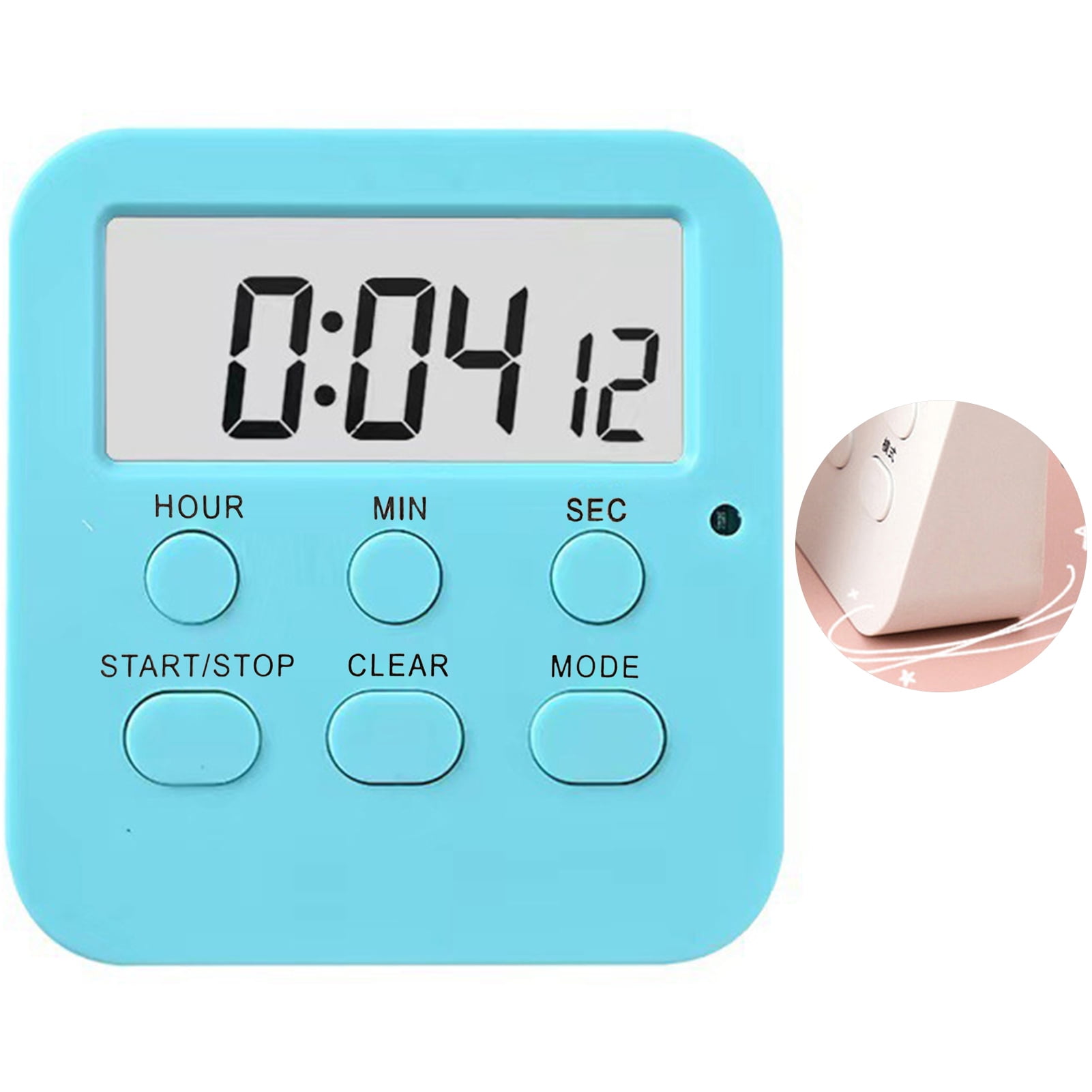 Hloma Countdown Timer Large Screen Display Magnets Adjustable Silence ...