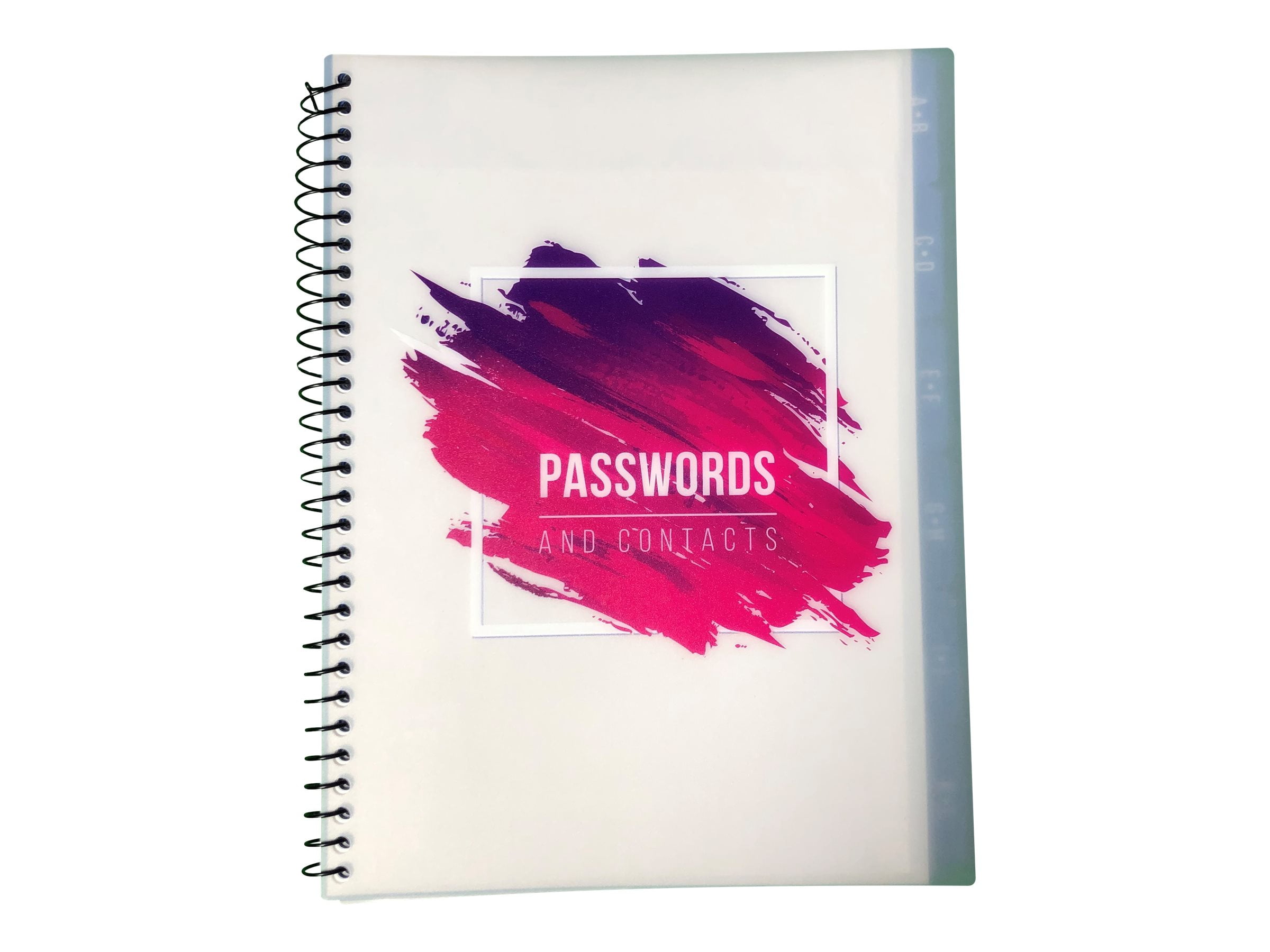 RE-FOCUS THE CREATIVE OFFICE, Large Password Keeper Book, Pink ...