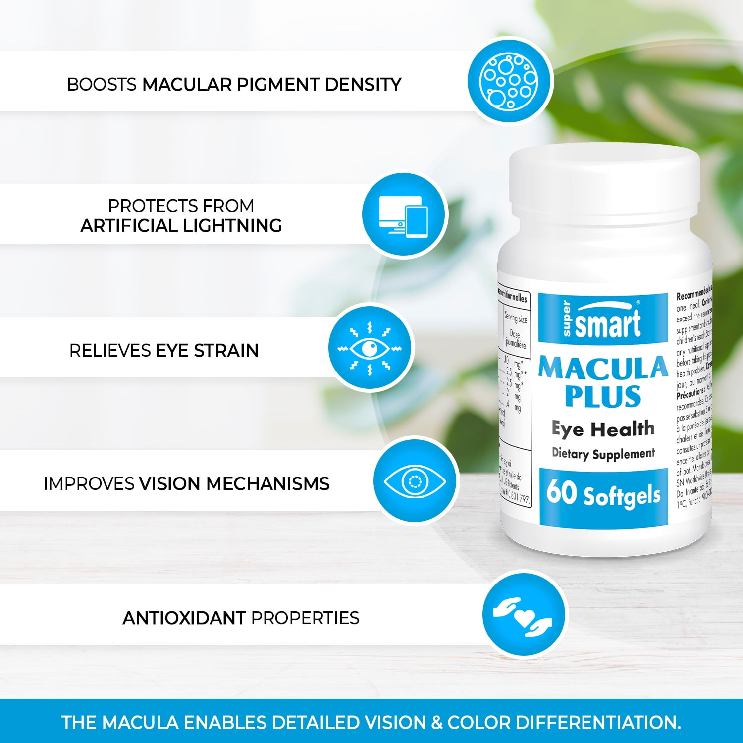 Buy Supersmart - Macula Plus - with Lutein, Zeaxanthin & Astaxanthin ...