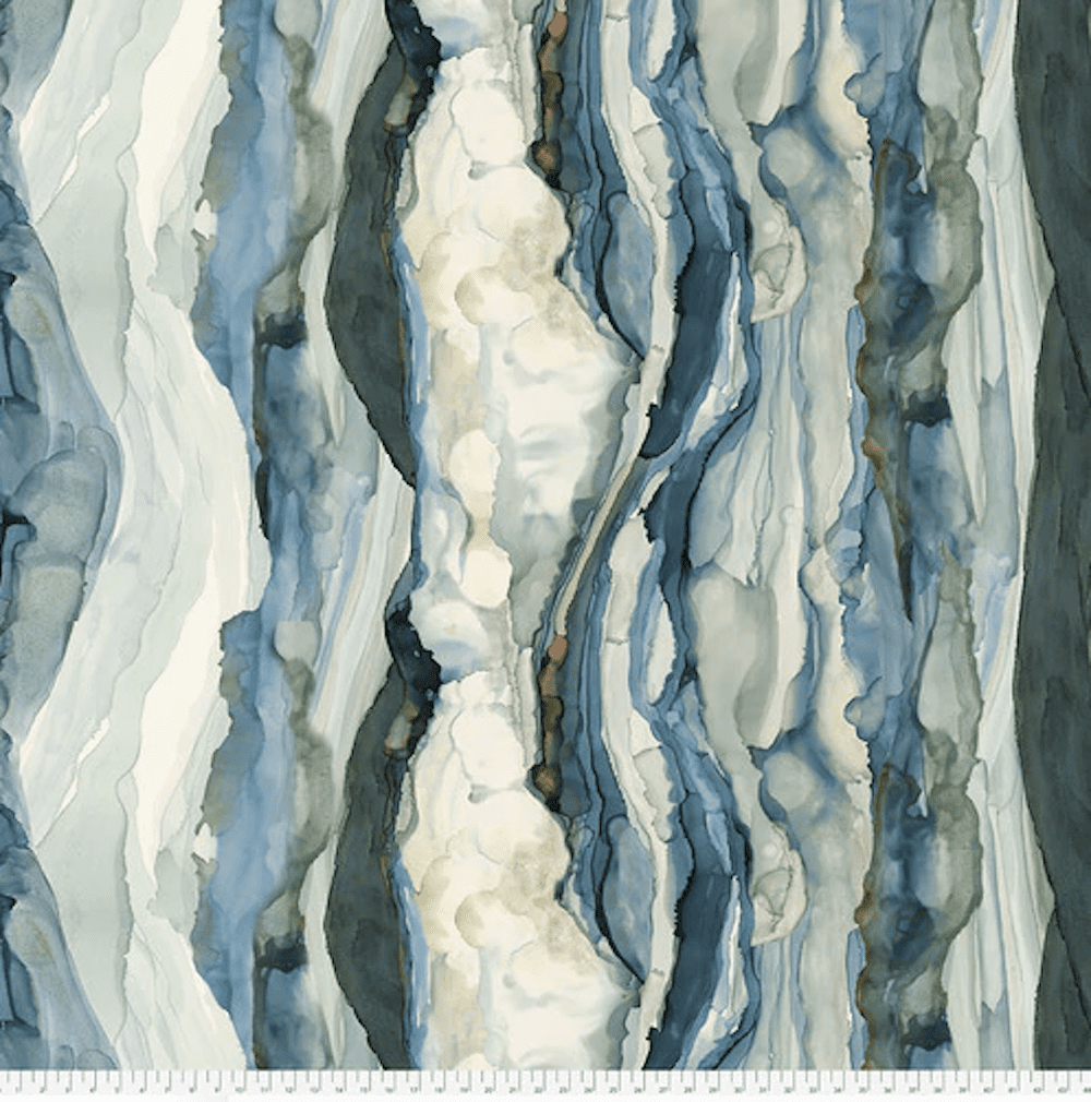 Shell Rummel PWSR038 Time & Tide Tides Ocean Cotton Fabric by The Yard ...