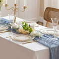 Clearance under $5 Tyidzon Cheese Cloth Table Runner, Gauze Boho Table ...