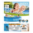 Intex 10' x 2' Easy Set Inflatable Above Ground Pool Blue, Portable ...