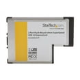 StarTech 2 Port Flush Mount ExpressCard 54mm SuperSpeed USB 3.0 Card ...