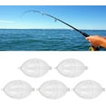 Clear Fishing Slip Float Bobbers 5pcs Oval Bubble Buoy Strike ...