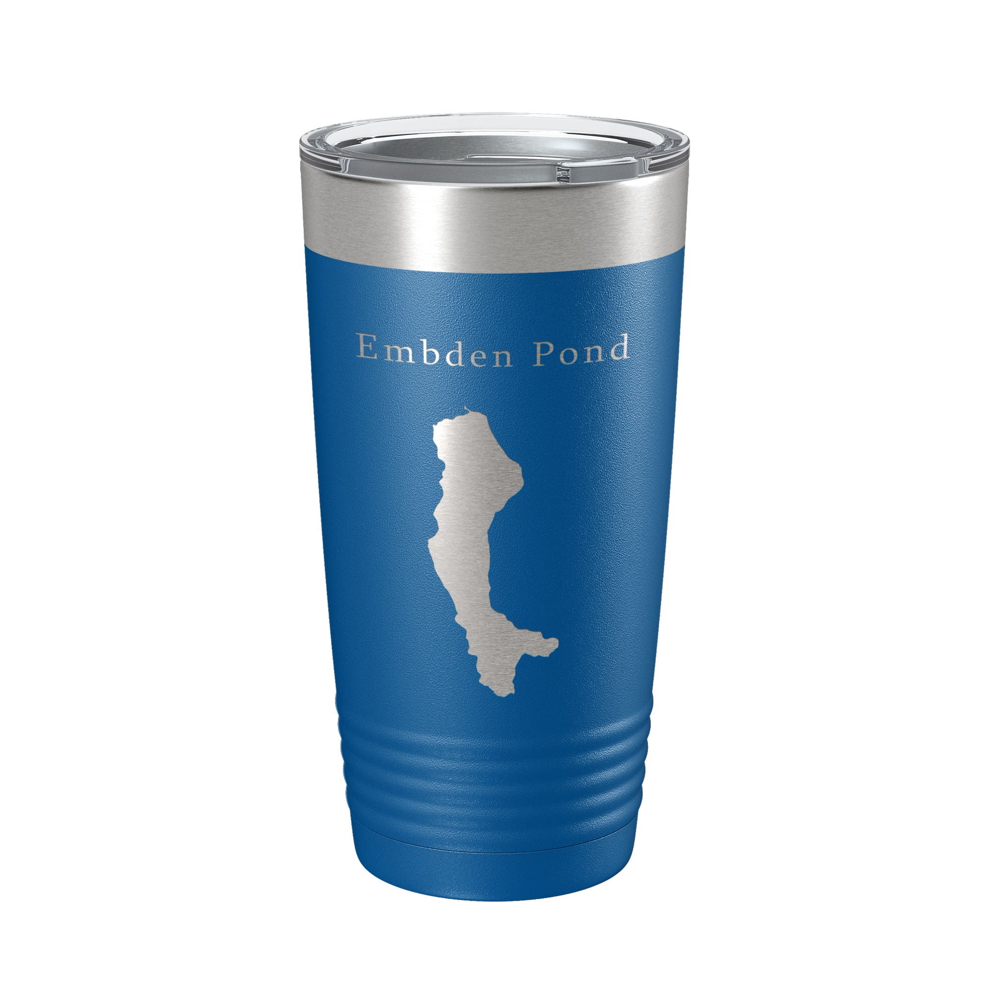 Embden Pond Tumbler Lake Map Travel Mug Insulated Laser Engraved Coffee ...