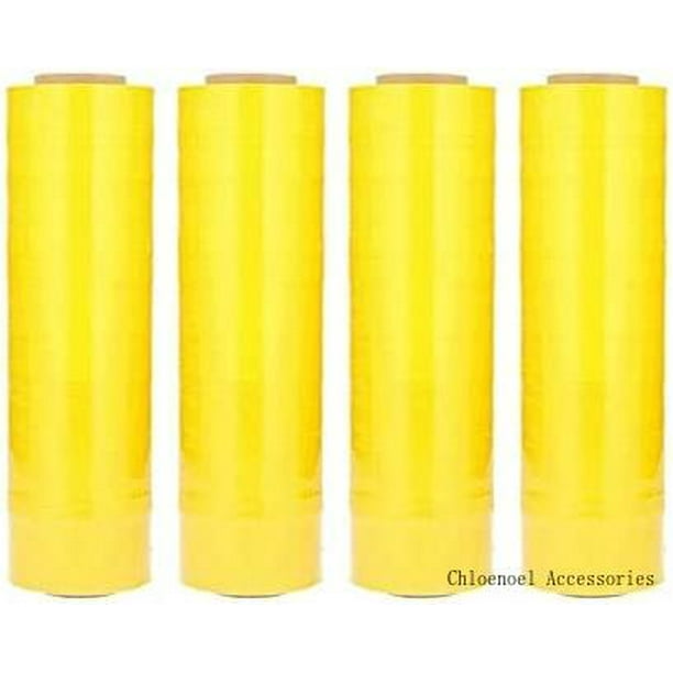 PSBM Yellow Stretch Wrap, 4 Pack, 18 Inch X 1500 Feet, 63 Gauge, Tinted ... PSBM Yellow Stretch Wrap, 4 Pack, 18 Inch X 1500 Feet, 63 Gauge, Tinted ...