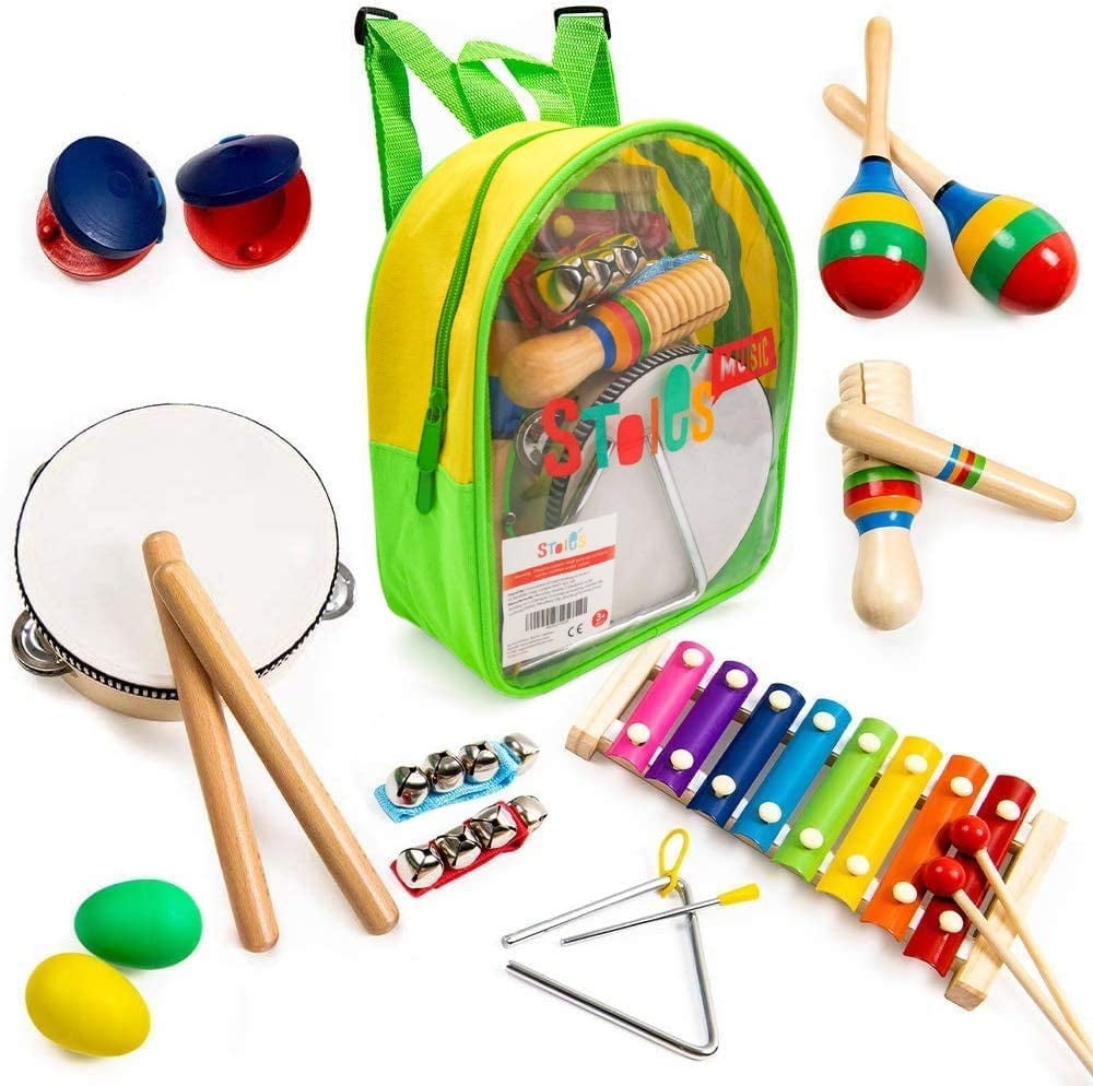 Stoie's 17 pcs Musical Instruments Set for Toddler and Presc | Walmart ...