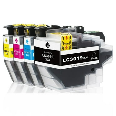 Brother Genuine LC3017 High-Yield Printer Ink Cartridges, 4-Pack, Black ...