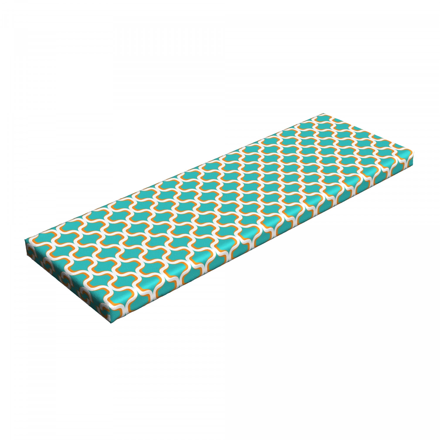 Geometric Bench Pad, Seventies Nostalgic Repeating Symmetric ...