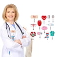Nurse Badge Reel Embroidery Patches Anti-Slip Clip Durables Healthcare ...