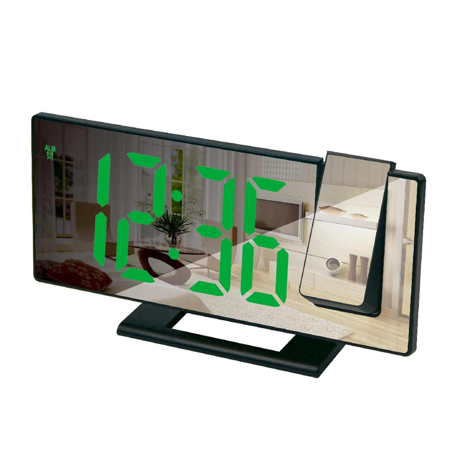 Four-speed Brightness Adjustment Digital Alarm Clock - Clear Voiceless ...