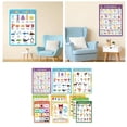 10Pcs Educational Wall Charts Colorful Language Study Posters Charts 11 ...