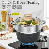 Soday 17 Pcs Granite Pots and Pans Set, Kitchen Non-Stick Cookware Set ...