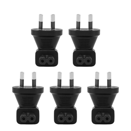 IEC320 Power Plug Adapter, 2 Prong 90 Degree AU Plug To IEC320 C7 ...