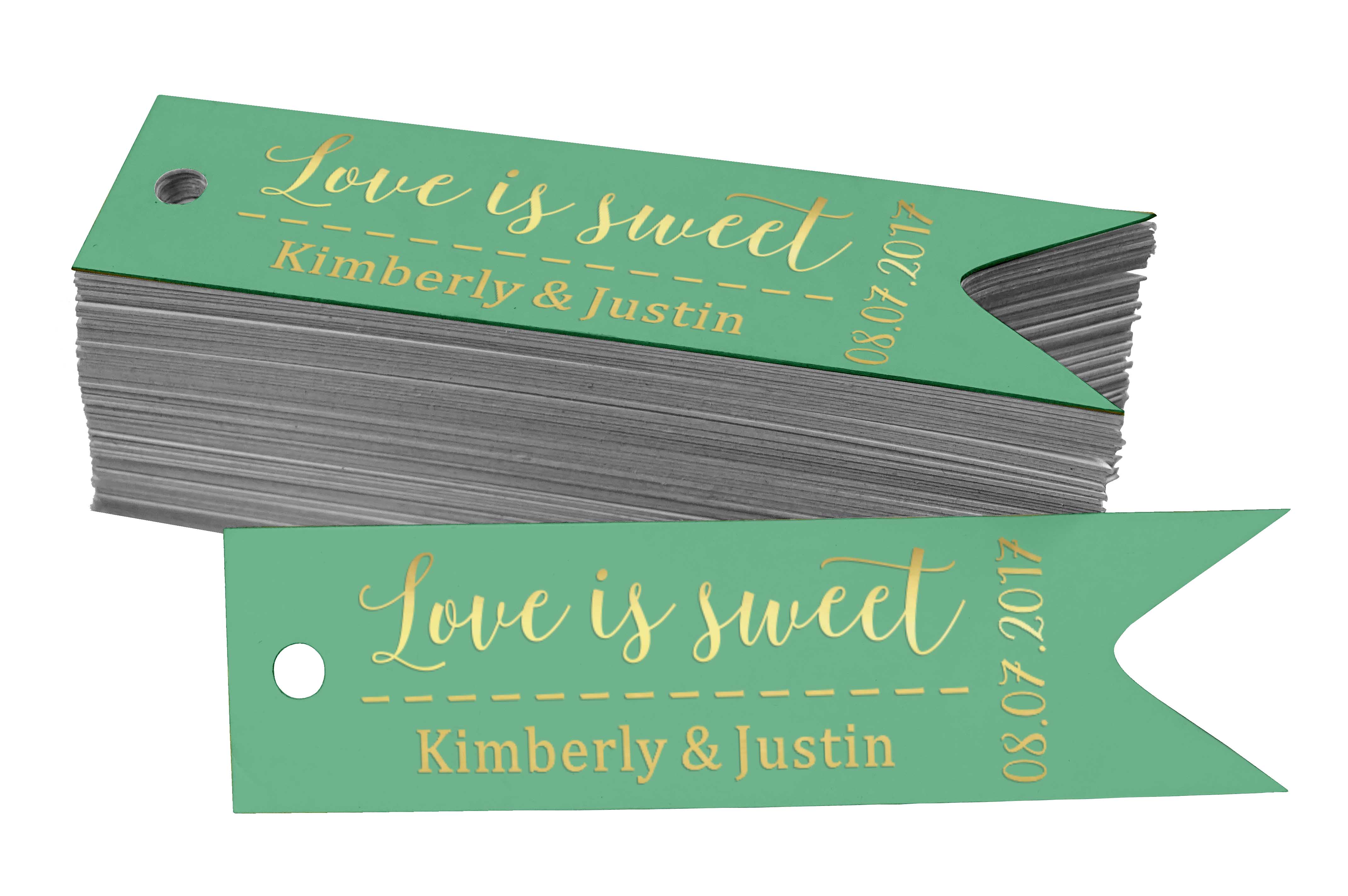 Darling Souvenir Pack Of 100 Love Is Sweet Wedding Paper Tags DIY Craft ...