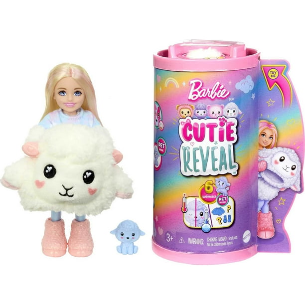 Barbie Cutie Reveal Cozy Cute Tees Series Chelsea Doll & Accessories ...