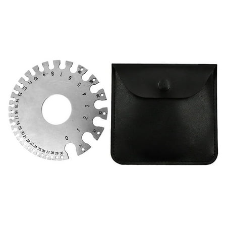 Guardoinrt Wire Gauge Measuring Tools Stainless Steel Dual-Sided Round ...