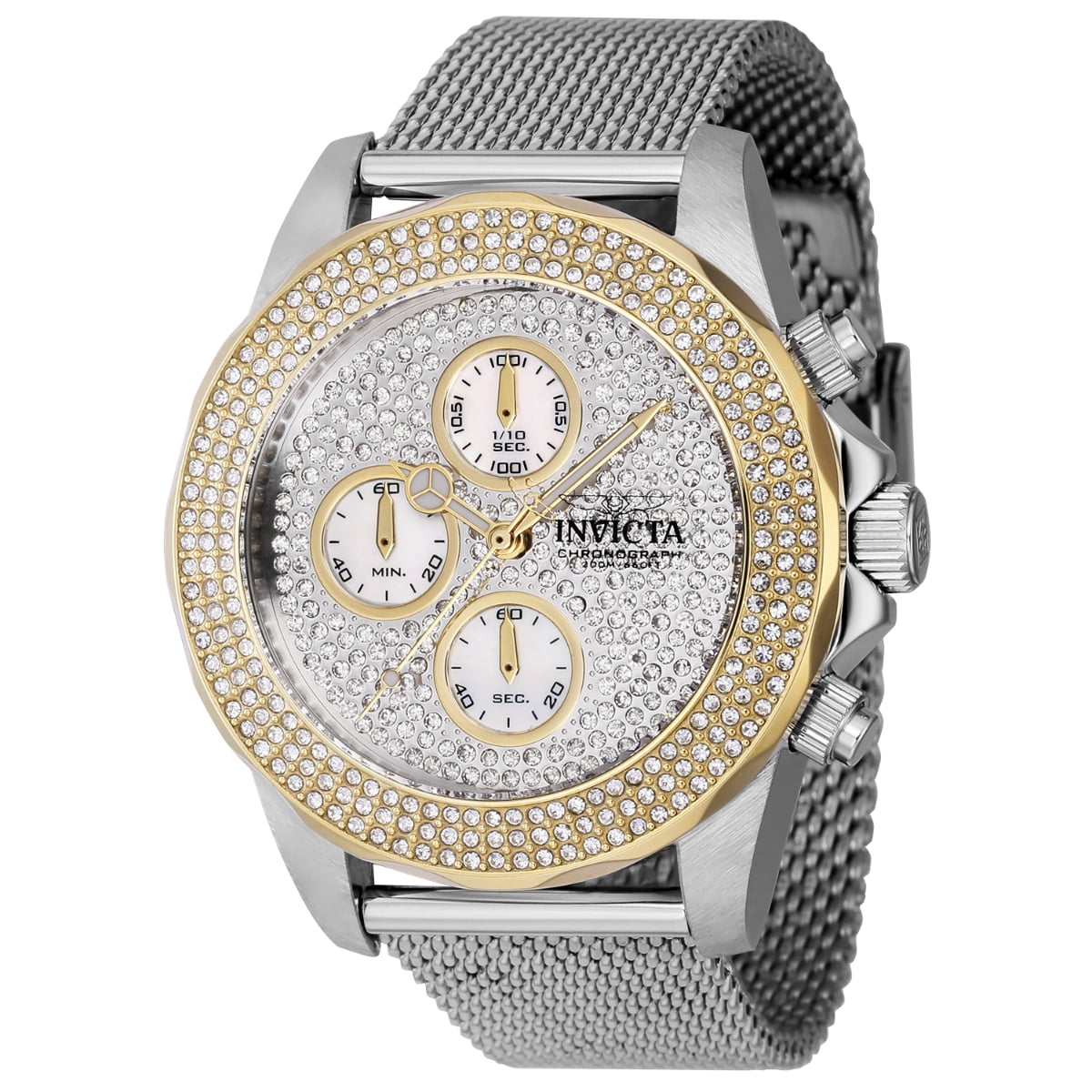 Invicta Pro Diver Unisex Watch w/ Mother of Pearl Dial - 40mm. Steel ...