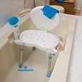 Aquasense Folding Bath and Shower Chair with Non-Slip Seat and Backrest ...